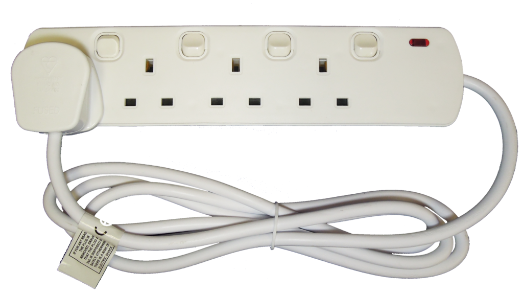 Plymouth 4 Gang 2 Metre Switched Extension Lead - Wew