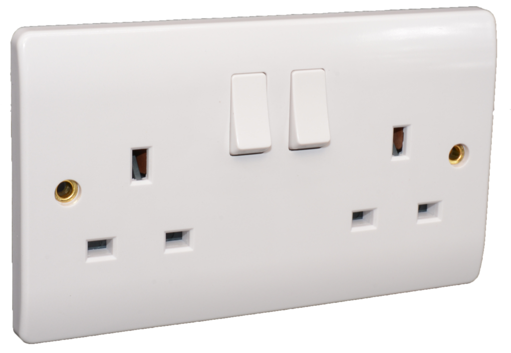 Iona 13 Amp 2 gang Switched Socket Double Pole - Wew